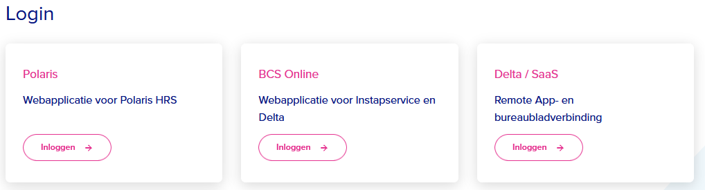 Inloggen in Delta SaaS – Delta