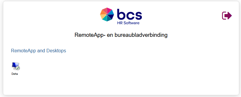 Inloggen in Delta SaaS – Delta