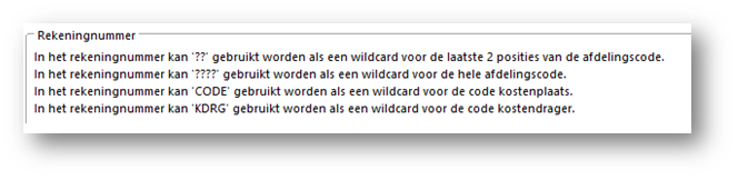 Rekeningschema – Delta